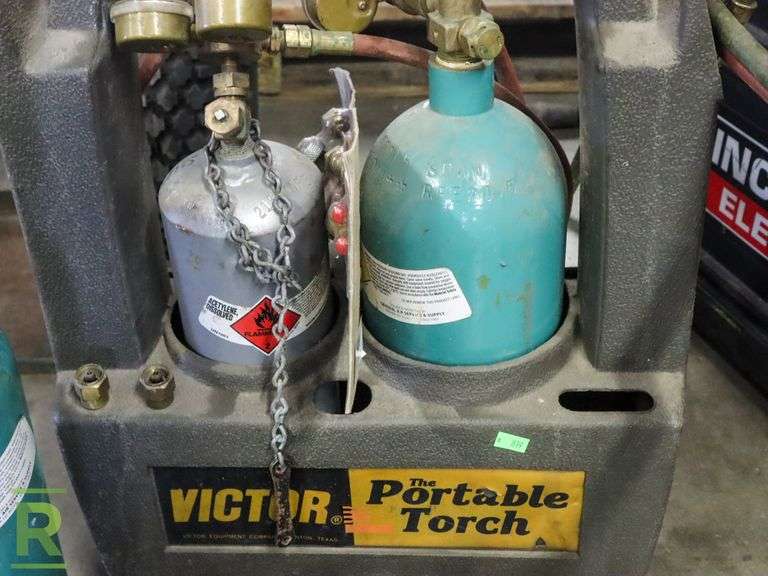 Victor Portable Torch With Bottles and Pipe Hole Cutter - Roller Auctions