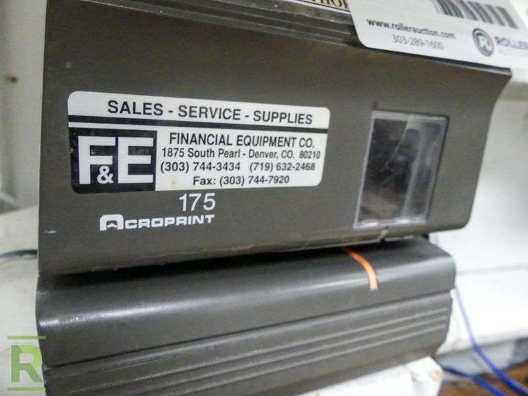 Acroprint 175 Digital Time Clock and Card Holder - Roller Auctions