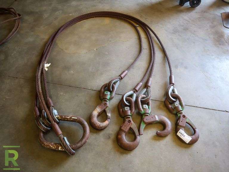 4-Way Bridal Sling, 16' Long, 26,200 lb. Capacity - Roller Auctions