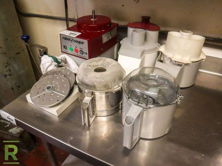 Robot Coupe R2 Food Processor With Attachments - Roller Auctions