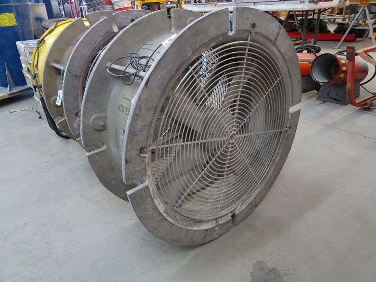Texas Pneumatic TX-JF24 Jet Fan, 24" With 4' x 20' Sand Blasting Sock ...