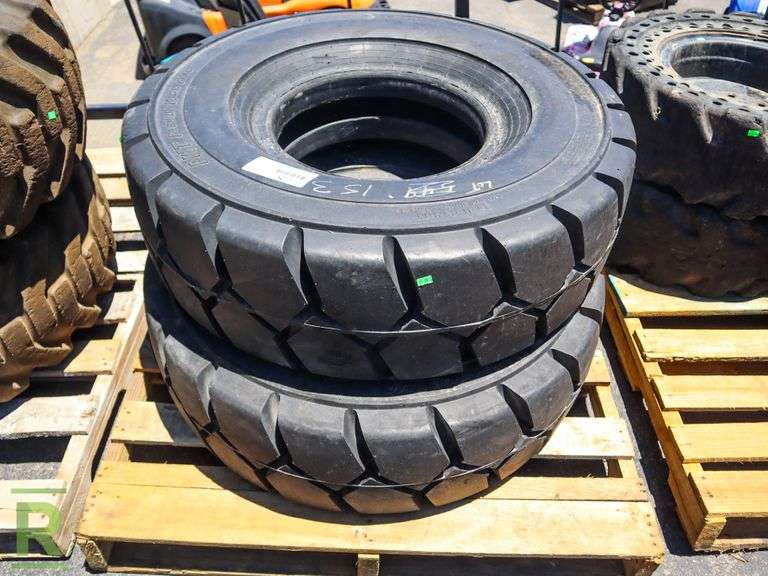 (2) PWT 36x11-15 Equipment Tires - Roller Auctions