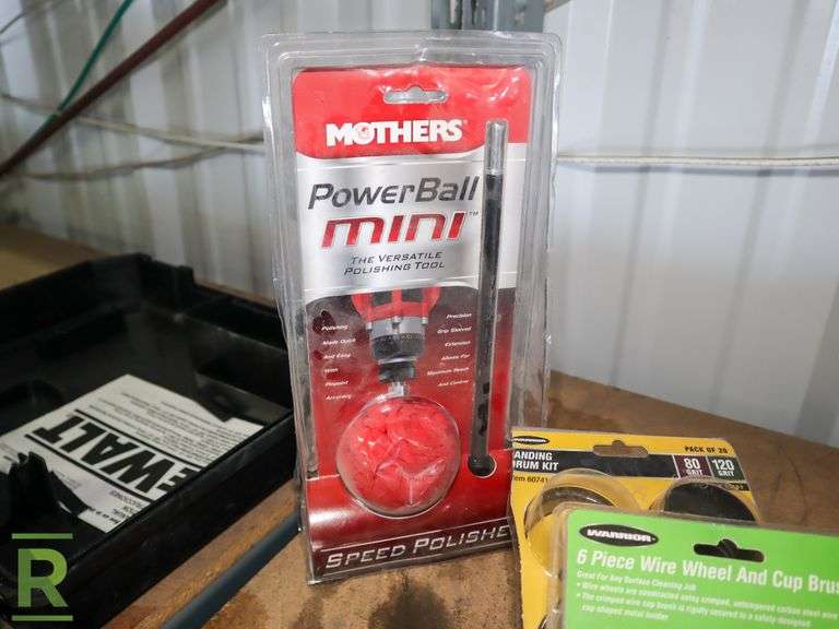 Tray With Dumore Electric Hand Grinder With 3M 6211 Respirator, Mothers ...