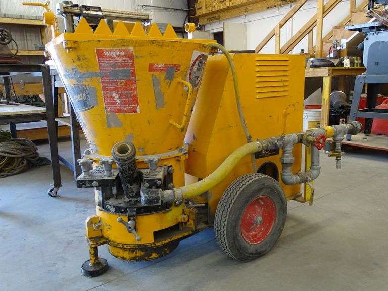 Reed Guncrete Electric Gunite Machine, 480V, 3ph, 8Hp, Setup With 2 ...