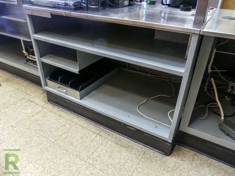 Duke Sandwich Prep Line With Lower Shelving, Sneeze Guards and Steam ...