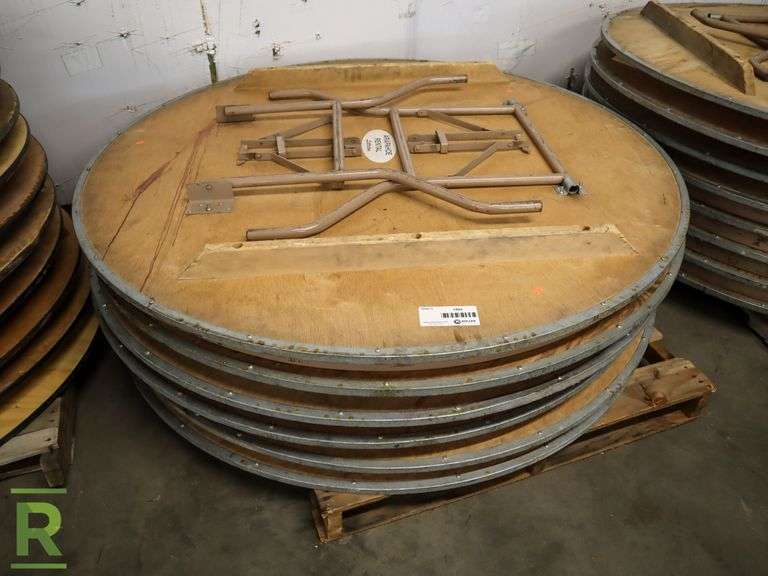 (6) Round Folding Tables, 60" Diameter - Roller Auctions