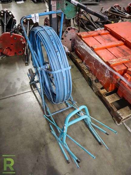 Python Duct Rodder and (2) Wire Reels - Roller Auctions