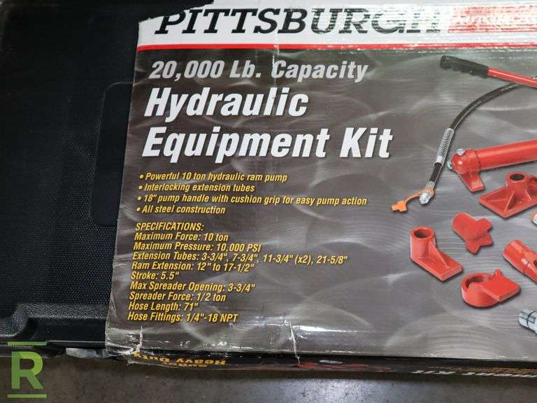 Pittsburgh 60406 Portable Hydraulic Equipment Kit - Roller Auctions