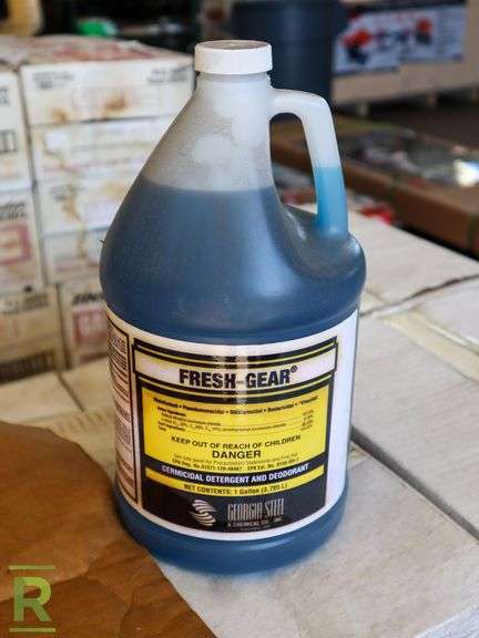 Pallet of 1-Gallon Fresh Gear Germicidal Detergent and Deodorant ...