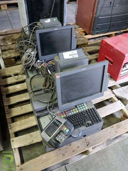 (2) IBM POS Workstations With Printers and Card Readers - Roller Auctions