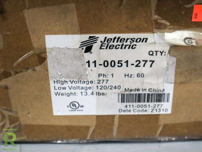 Jefferson Electric 411-0051-277 General Purpose Transformer - Roller ...