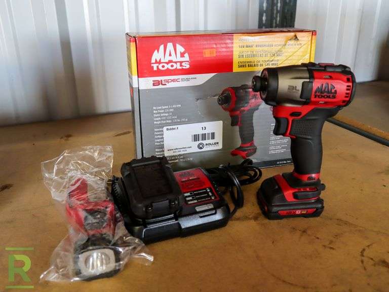 New Mac Tools MCF801 1/4" Impact and MCF601G2 Screwdriver Kit - Roller Auctions