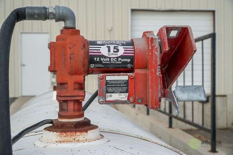 Fuel Tank With Spill Containment Sump and Fill-Rite Electric Pump ...