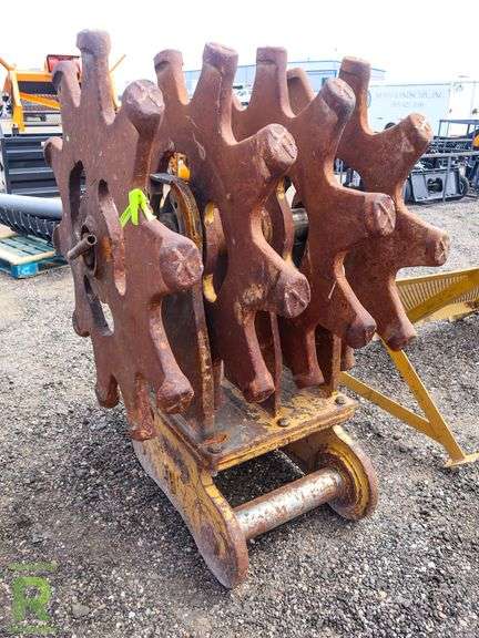 34" Sheepsfoot Compaction Wheel To Fit Excavator - Roller Auctions