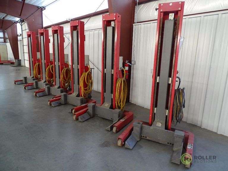 (6) Rotary HP615-100 6-Post Mobile Column Lifts, 90,000 lb. Overall ...