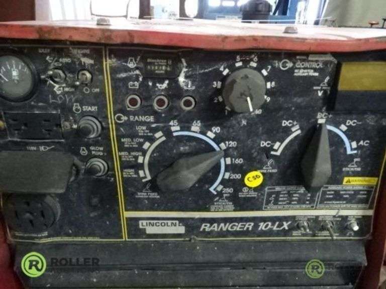 Lincoln Ranger 10-LX 250 Amp Gas Welder / Generator - Roller Auctions