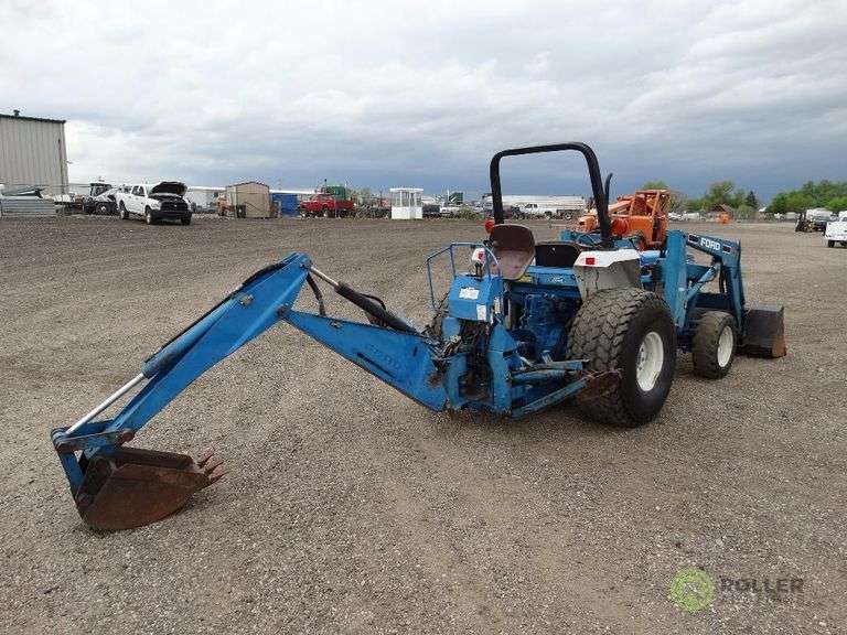 FORD 2120 4WD TRACTOR/ LOADER, Backhoe Attachment, PTO, 3-Pt Turf Tires ...