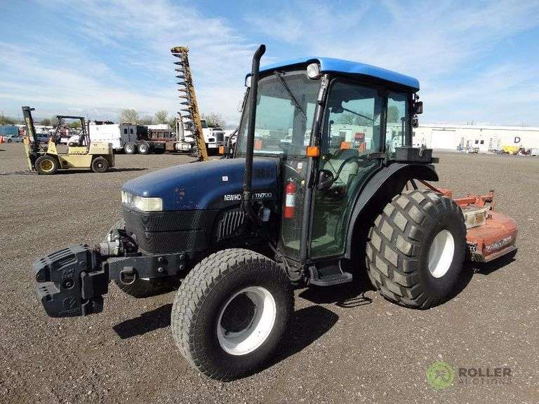 NEW HOLLAND TN70D 4WD Tractor, Diesel Engine, A/C Cab, Alamo Side ...