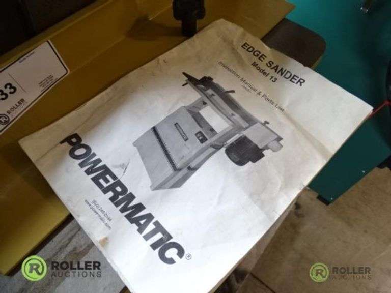 Powermatic 13 Edge Sander, 1-1/2Hp, Single Phase - Roller Auctions