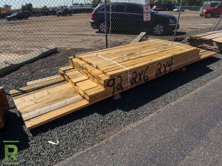 Pallet of 2" x 4" and 2" x 6" Studs - Roller Auctions