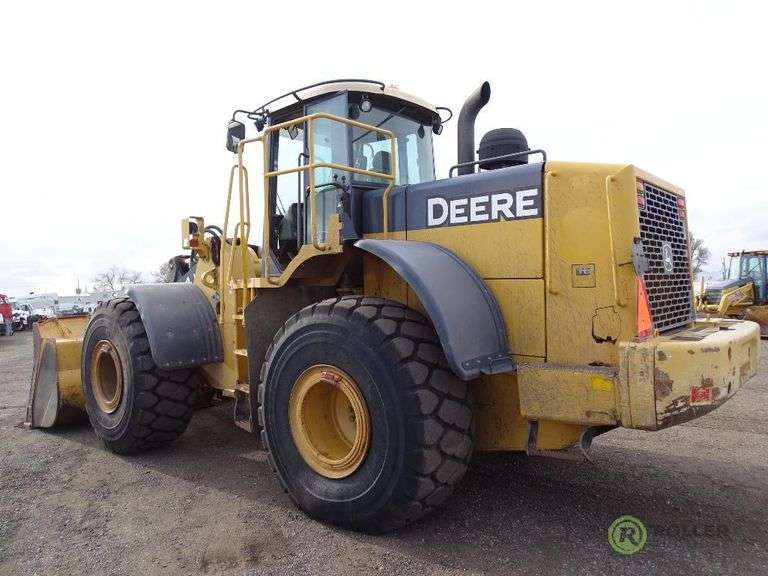 2007 JOHN DEERE 744J Wheel Loader, A/C Cab, 26.5-R25 Tires, County Unit ...