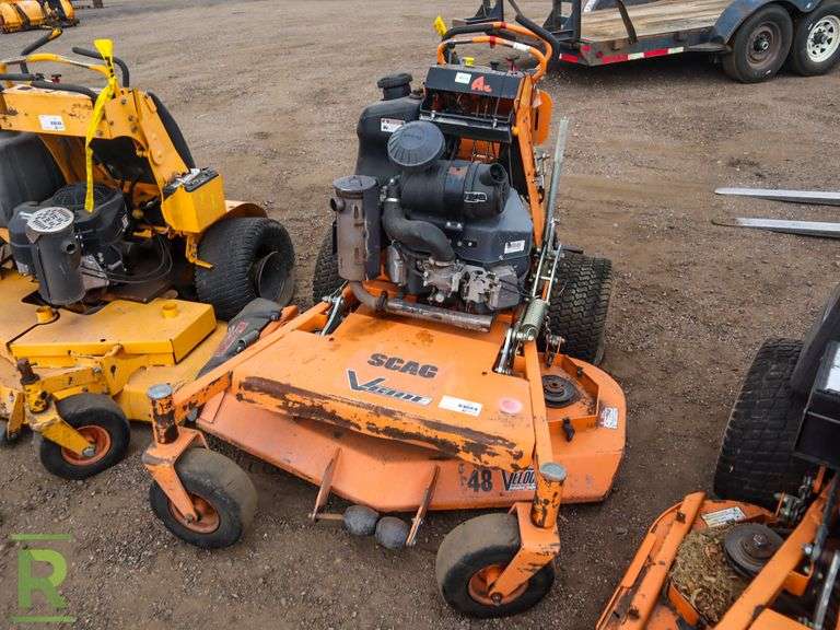 Scag V Ride 48" Stand On Deck Mower, Gas - Roller Auctions