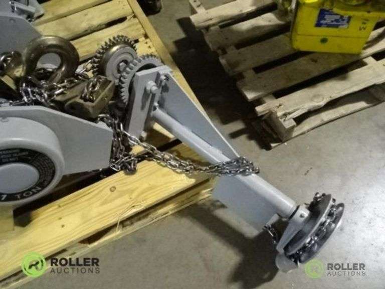 Chester Zephyr 1-Ton Trolley Hoist, 24in Offset, Deadman Lock, Spark ...