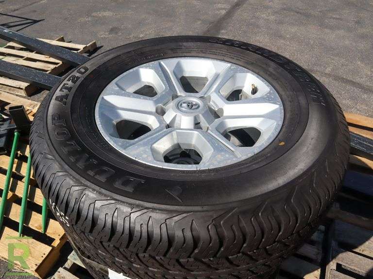 (4) 2022 Grand Trek P265/70R17 Tires With Toyota Wheels - Roller Auctions