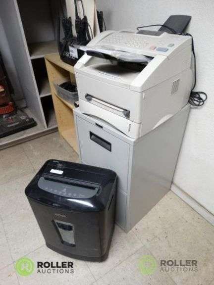 Brother Intellifax 4100E Fax Machine , Ativa 12-Sheet Paper Shredder ...