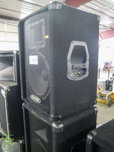 (3) Crate Pro Audio PE12H Speakers - Roller Auctions