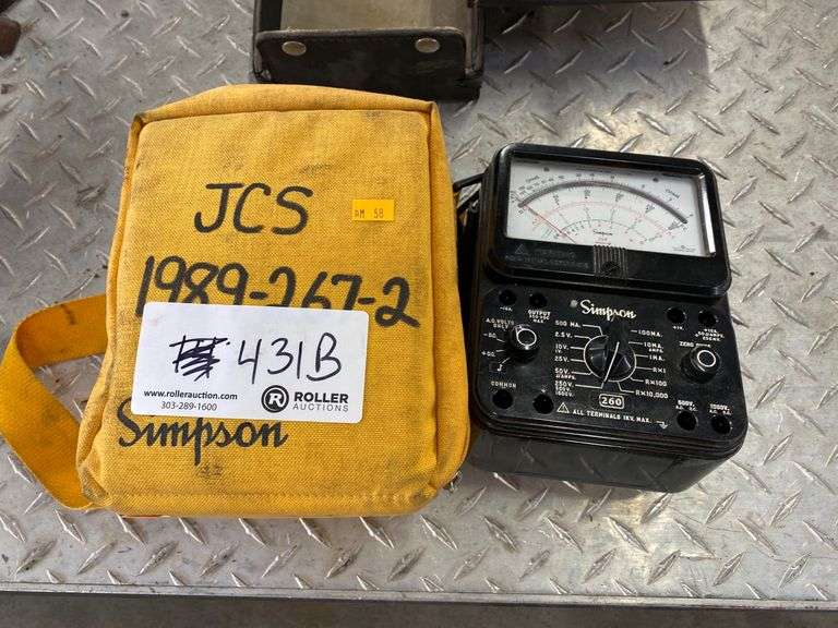 Simpson 260 Series SP Multimeter - Roller Auctions