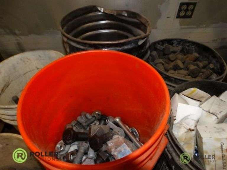(8) Buckets of Structural Nuts and Bolts - Roller Auctions