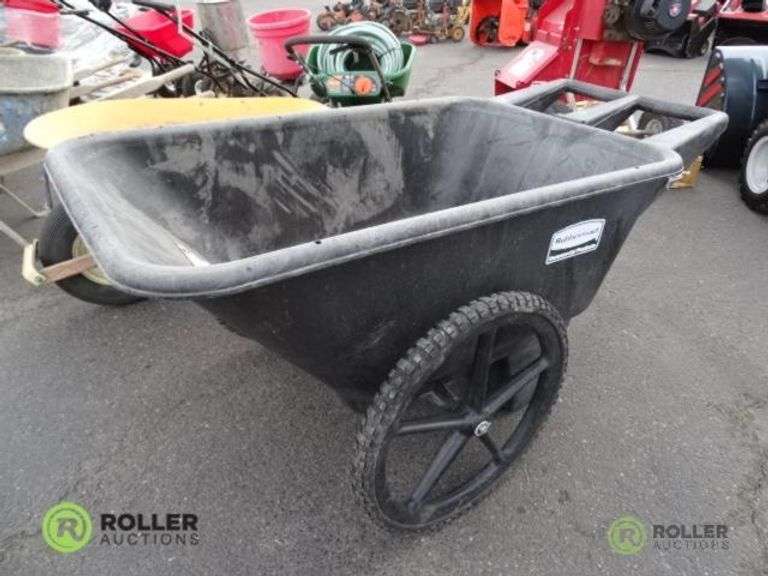 Rubbermaid 7.5 Cu. Ft Big Wheel Cart - Roller Auctions