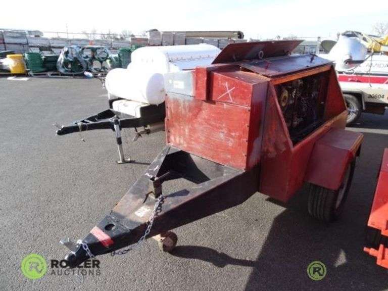 Smith Compressors 100d Towable Air Compressor, Showing 3577 Hours, Ford ...