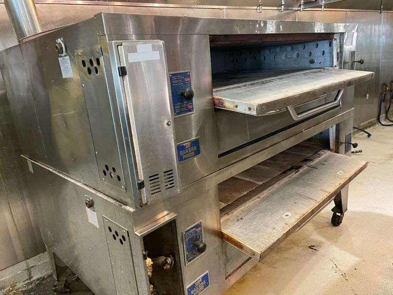 Bakers Pride Y802 Double Stack Deck Oven, Gas - Roller Auctions
