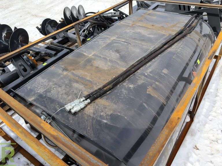 New Wolverine Hydraulic 72" Box Broom Sweeper Attachment to Fit Skid ...