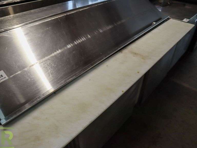 Randell 9045K-7 2-Door Refrigerated Mega Top Sandwich Prep on Casters ...