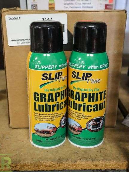 (4) Boxes of Slip Plate Graphite Lubricant - Roller Auctions