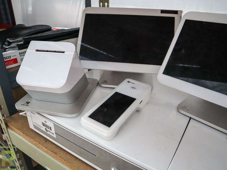 Clover Point Of Sale System; (2) C501 Point Of Sale Terminals, (2) P500 ...