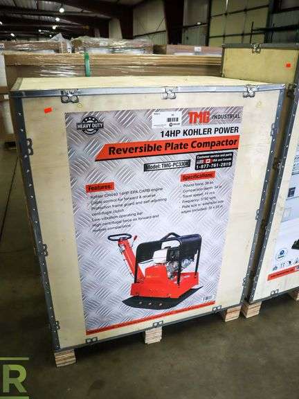 New TMG Industrial TMG-PC330K Reversible Plate Compactor, Gas - Roller ...