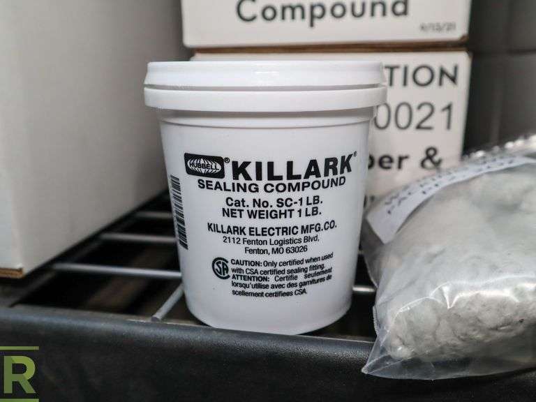 (10) Killark SC-1LB Sealing Compound And W2 Industrial Packing Wool ...