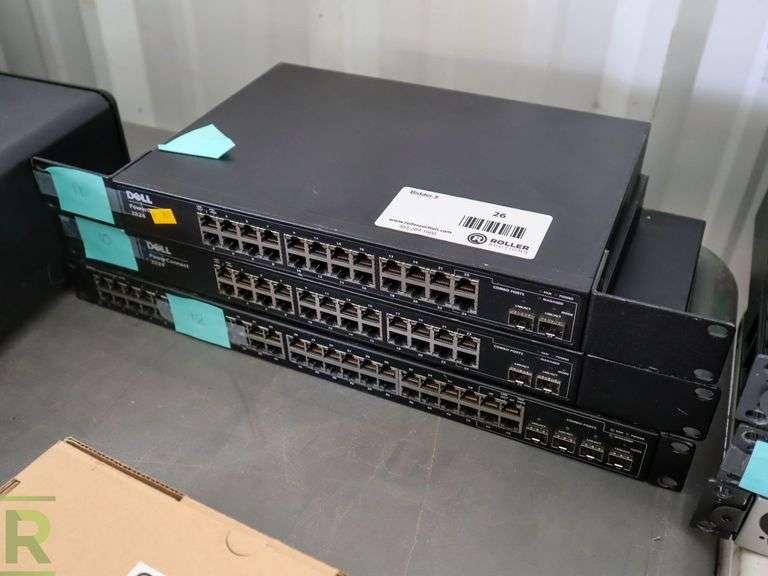 2 Dell Power Connect 2824 And 1 Power Connect 2848 Network Switches
