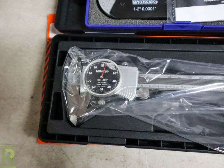 Mitutoyo Dial Caliper and Westward Micrometer - Roller Auctions
