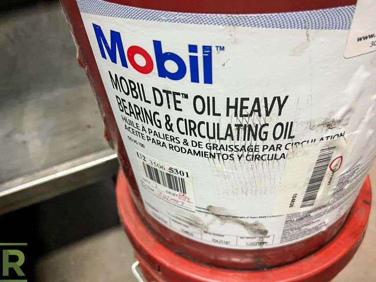 Mobil DTE Bearing and Circulating Oil, (1) Full and (1) Half Full ...