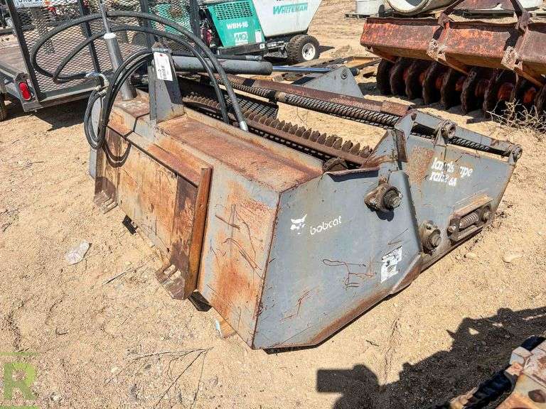 70" Bobcat Landscape Rake Attachment To Fit Skid Steer Loader - Roller ...
