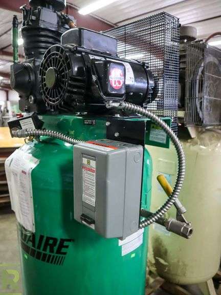 Speedaire Vertical Air Compressor, 80-Gallon, 7.5HP, 208V, Single Phase ...