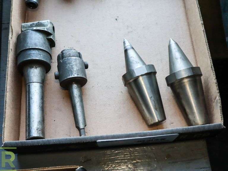 (2) Jacobs Chucks, (4) Dead Center Lathe Tools, (2) Mill Taper Dead ...