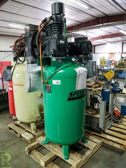 Speedaire Vertical Air Compressor, 80-Gallon, 7.5HP, 208V, Single Phase ...