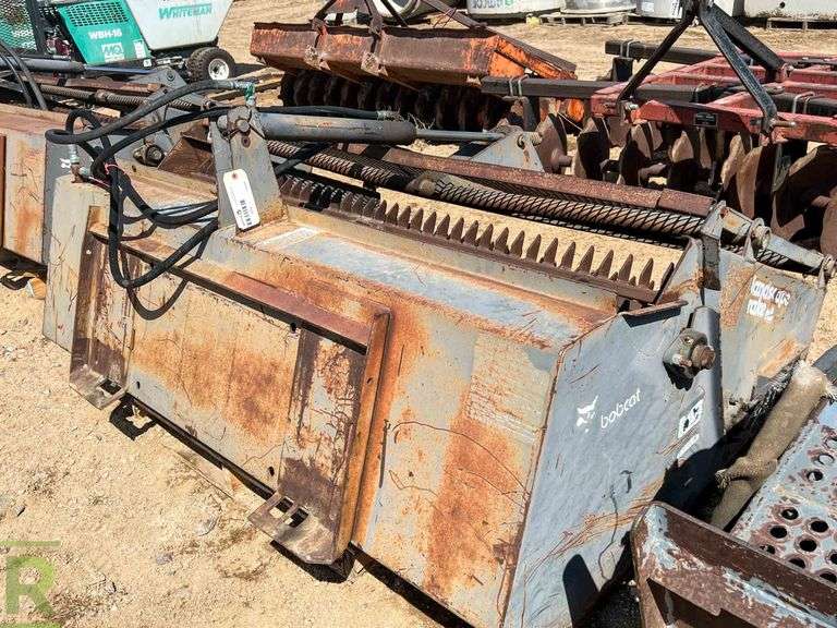 70" Bobcat Landscape Rake Attachment To Fit Skid Steer Loader - Roller ...