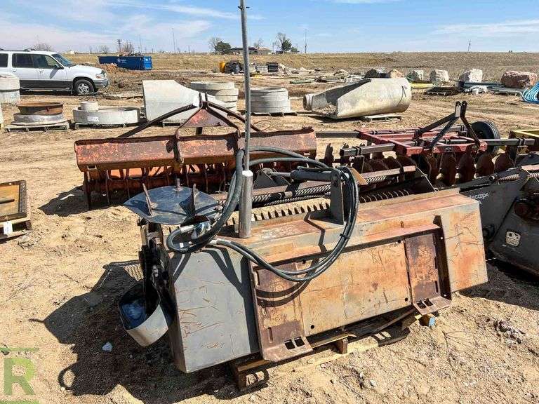 70" Bobcat Landscape Rake Attachment To Fit Skid Steer Loader - Roller ...